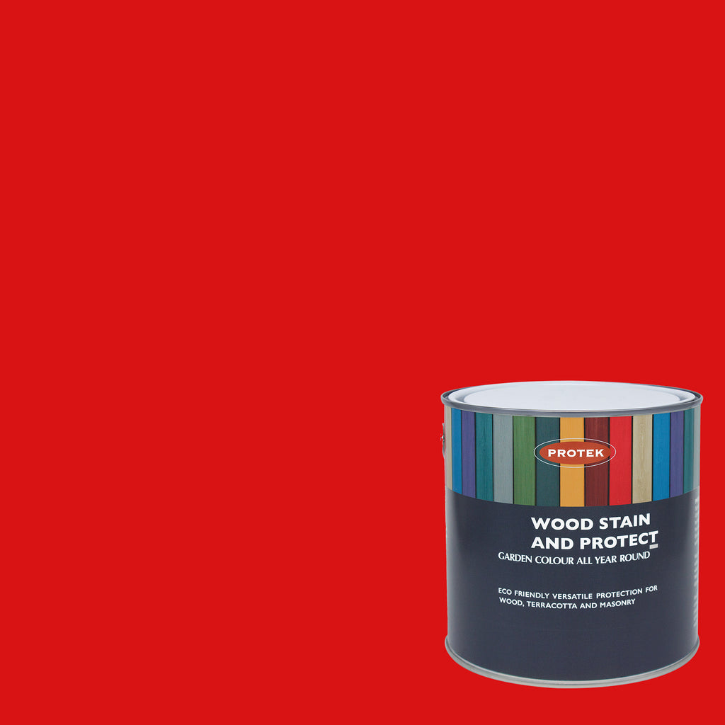 Fire Engine Red Wood Stain & Protect Wood Sealer | Protek